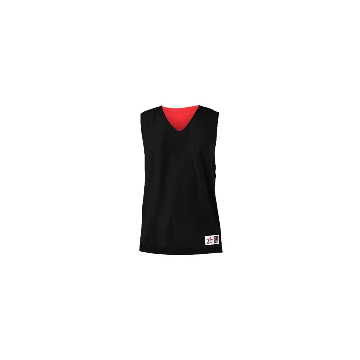 Alleson Athletic Men's Reversible Tank, Black/Red, Medium
