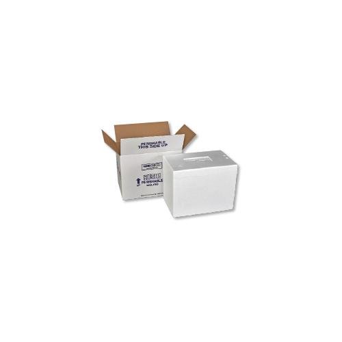 Polar Tech 266C-Tray Thermo Chill Insulated Carton with Foam Shipper, Large, 19" Length x 12" Width x 16" Depth (Pallet of 10)
