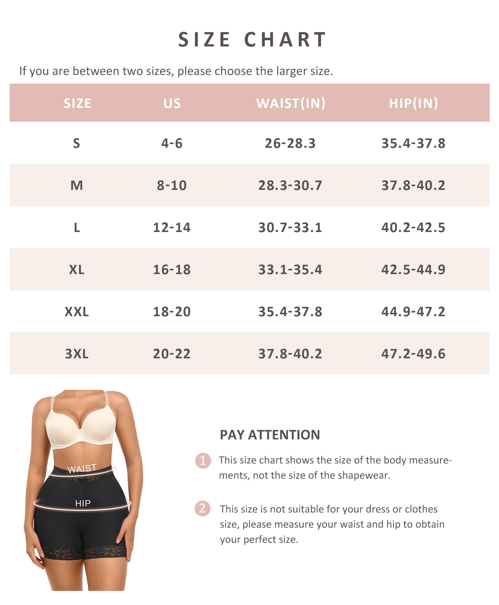 FeelinGirl Body Shaper Panty Tummy Control Shapewear Middle Waist Shorts Butt Shaper Black M