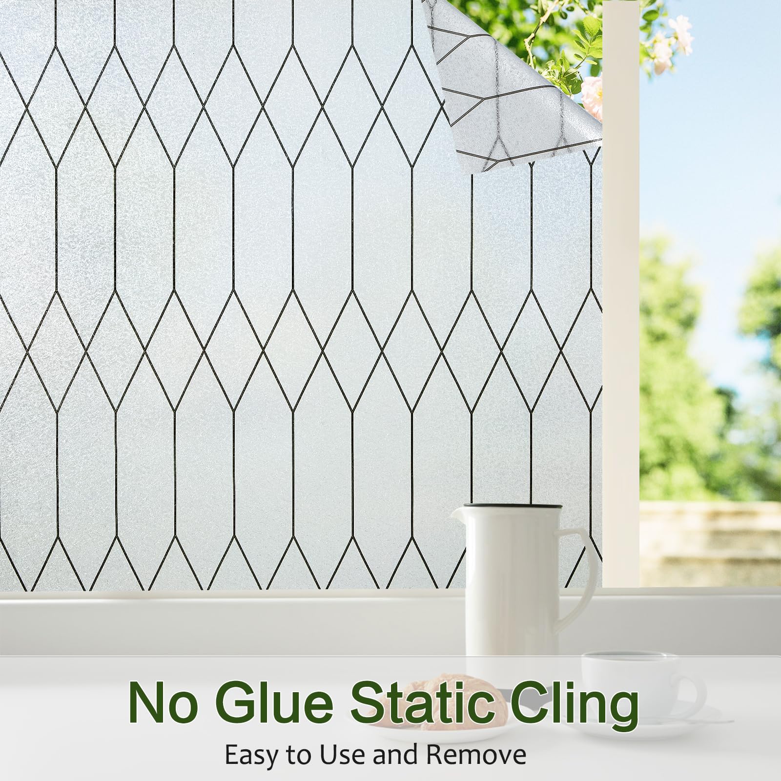 Windimiley window privacy film,29.5X78.6inch