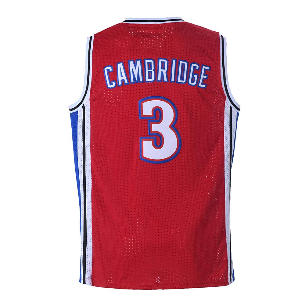 Youth Calvin Cambridge Shirts #3 LA Knights Basketball Jersey for Kids/Boys (Red, Youth Medium)