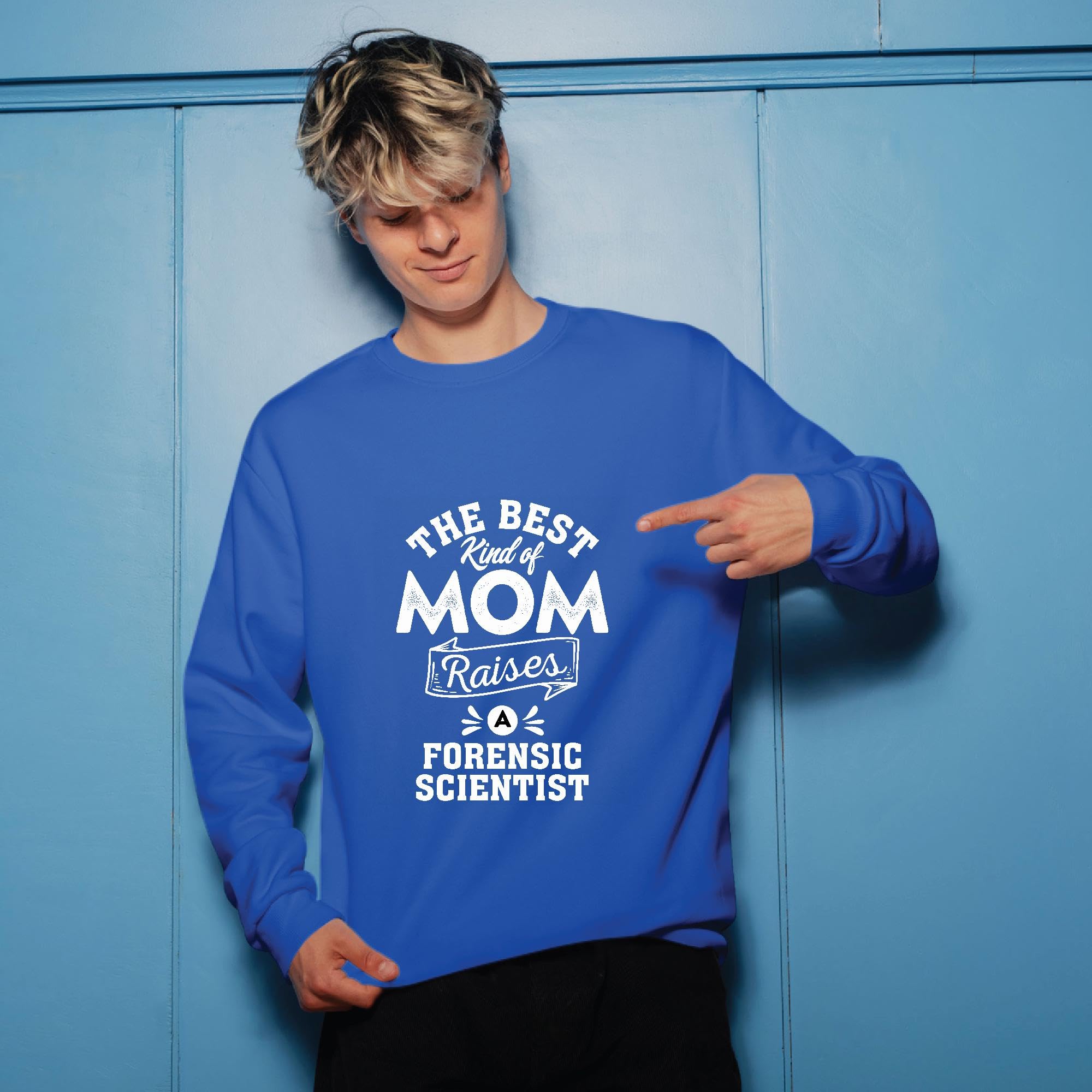 Mothers Day Gift Forensic Scientist Mom Best Kind Mom Gift Black Muticolor Unisex Sweatshirt