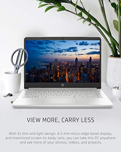 HP 14 Laptop, 11th Gen Intel Core i3-1115G4, 4 GB RAM, 128 GB SSD Storage, 14-inch Full HD Display, Windows 10 in S Mode, Long Battery Life, Fast-Charge, Thin & Light Design (14-dq2020nr, 2021)
