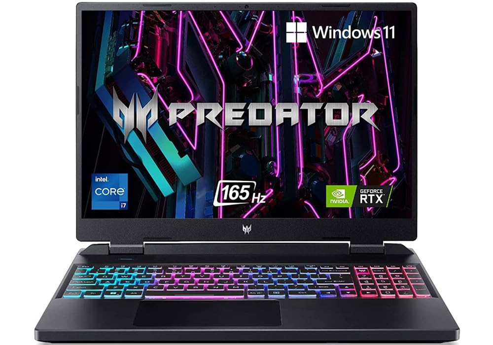 acer Predator Helios Neo Gaming & Entertainment Laptop (Intel i5-13500HX 14-Core, 64GB DDR5 4800MHz RAM, 8TB PCIe SSD, GeForce RTX 4050, 16.0" 165 Hz Win 11 Home) with Dockztorm Hub