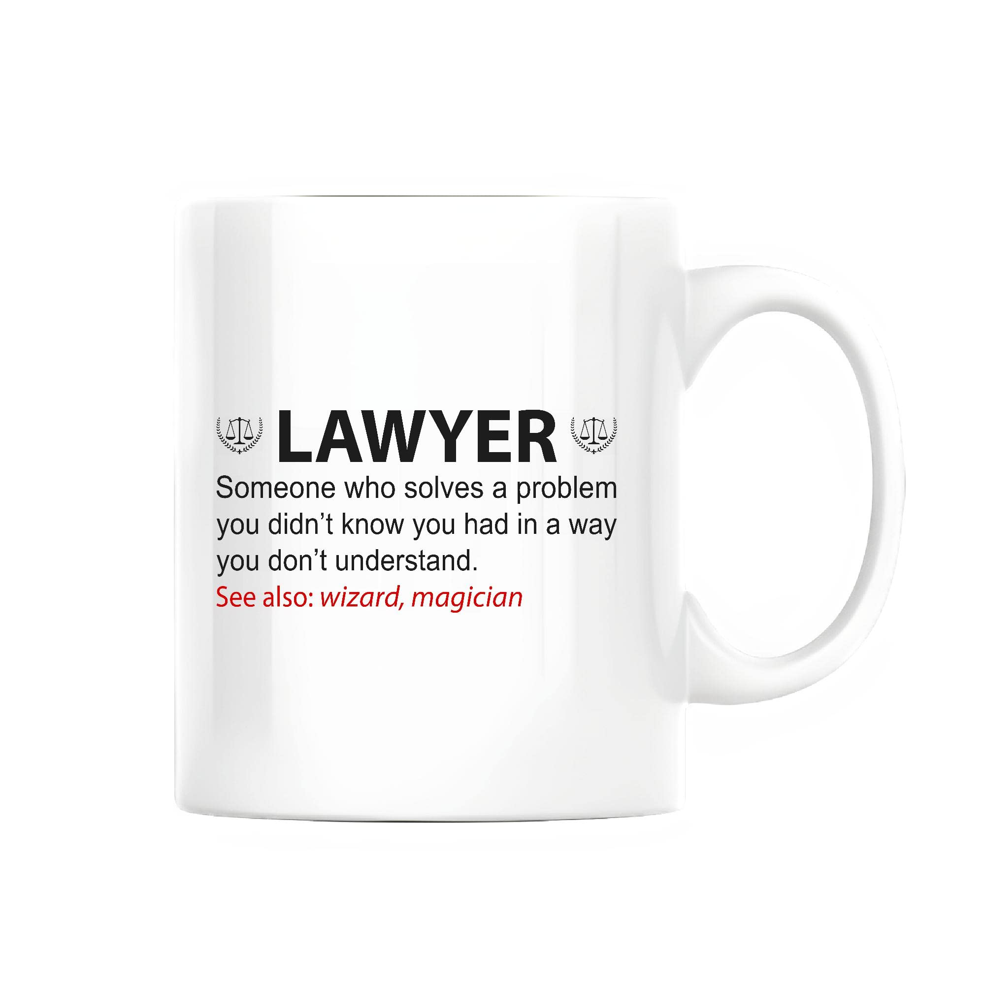 Law Meaning Definition Gift for Lawyers 11oz 15oz White Coffee Mug