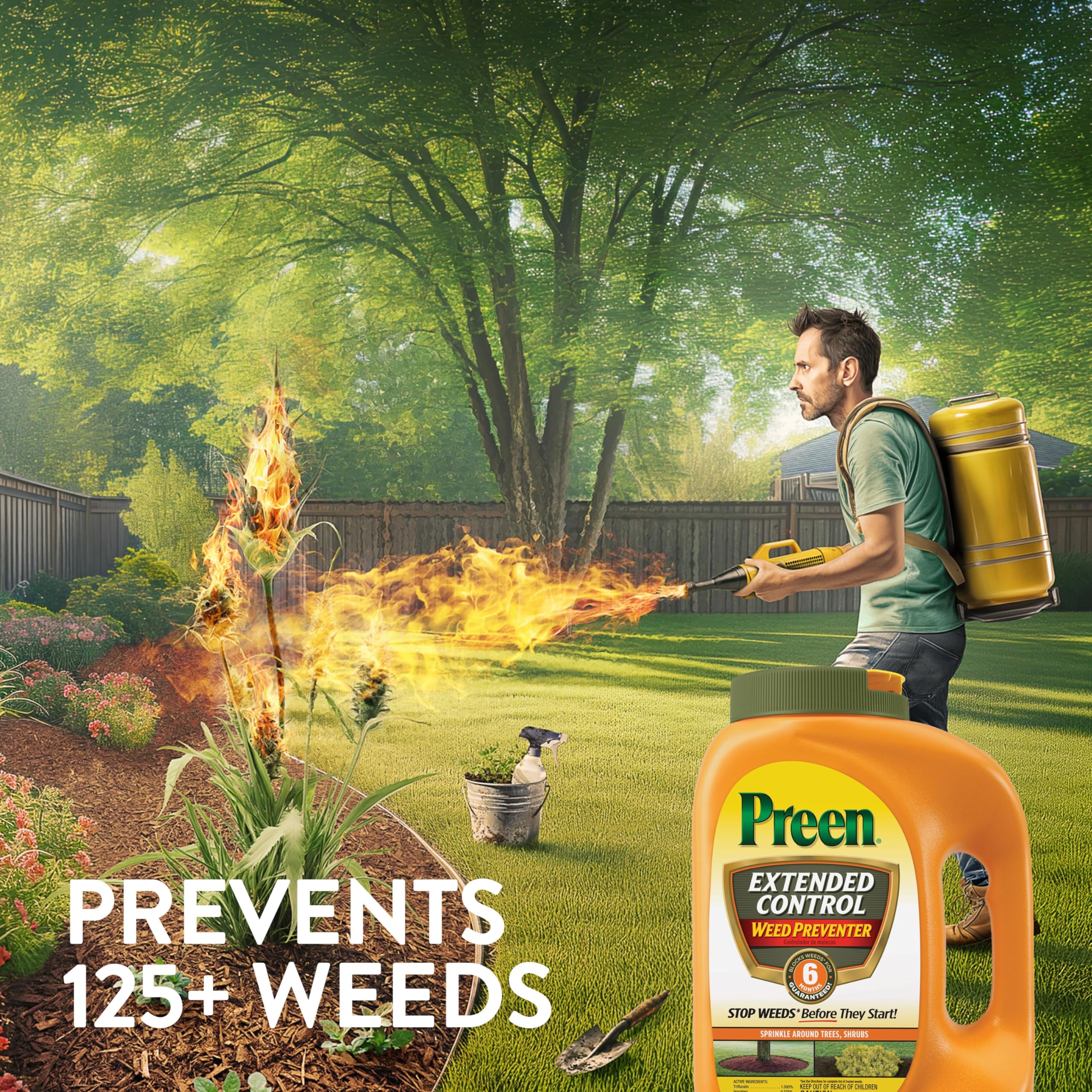Preen Extended Control Weed Preventer - 10 lb. Bag - Covers 1,630 sq. ft.
