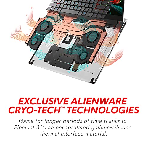 Alienware X15 R1 VR Ready Gaming Laptop - 15.6 inch 360Hz FHD 1080p Display, NVIDIA GeForce RTX 3070, Intel Core i7-11800H (11th Gen), 16GB DDR4 RAM, 1TB SSD, Wi-Fi 6, Windows 11 Home - Lunar Light