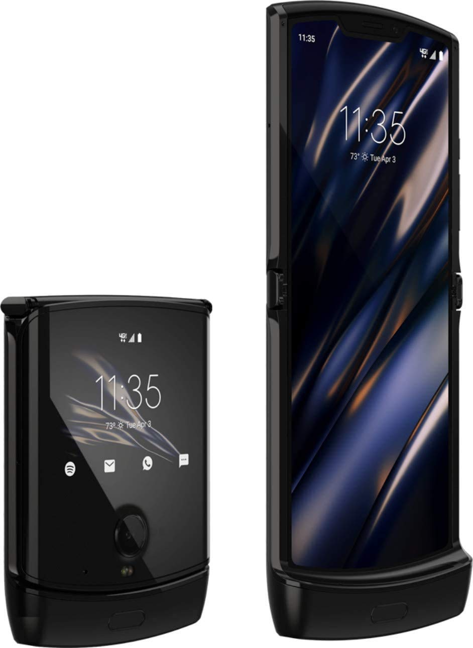 Motorola Razr 2019 Single-SIM 128GB + 6GB RAM (GSM Only | No CDMA) Factory Unlocked 4G/LTE Smartphone (Noir Black) - International Version