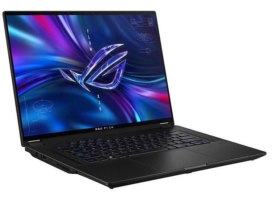 EXCaliberPC 2023 ASUS ROG Flow X16 GV601VI-CS94 (i9-13900H, 32GB RAM, 1TB NVMe SSD, RTX 4070 8GB, 16" QHD+ 240Hz 3ms, Windows 11 Pro) Touchscreen Gaming Laptop