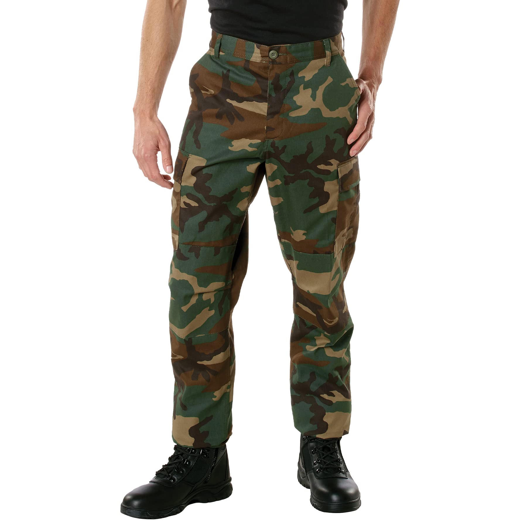 Rothco Tactical BDU Pants (US, Alpha, Small, Regular, Long, Woodland Camo)