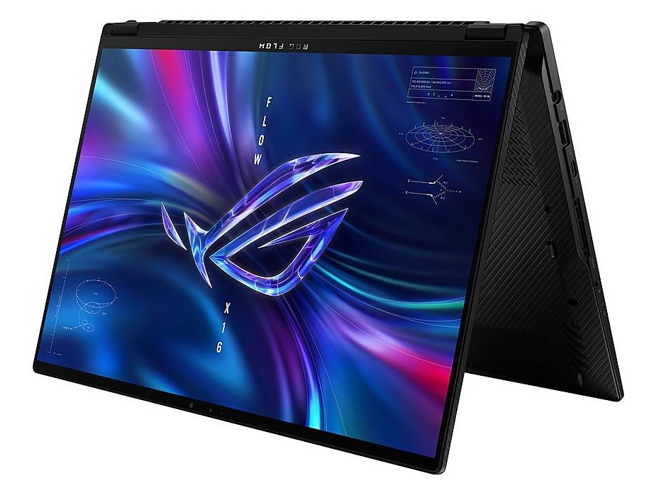 EXCaliberPC 2023 ASUS ROG Flow X16 GV601VI-CS94 (i9-13900H, 32GB RAM, 1TB NVMe SSD, RTX 4070 8GB, 16" QHD+ 240Hz 3ms, Windows 11 Pro) Touchscreen Gaming Laptop