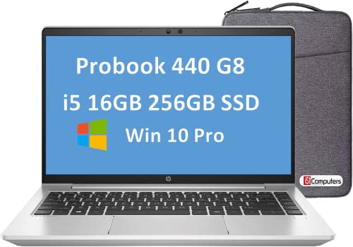 HP ProBook 440 G8 14" FHD 1080p IPS 4-Core Intel i5-1135G7(Beat i7-10510U), 16GB RAM, 256GB SSD, Intel Iris Xe Graphics, Business Laptop, Webcam, Backlit, Type-C, IST Computers Bag, Win 10 Pro - 2022