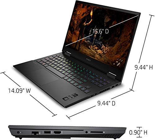 HP OMEN 15-ek1013dx 15.6" Full HD 300Hz Gaming Notebook Computer, Intel Core i7-10750H 2.6GHz, 16GB RAM, 512GB SSD, NVIDIA GeForce RTX 3070 Max-Q 8GB, Windows 10 Home, Free Upgrade to Windows 11