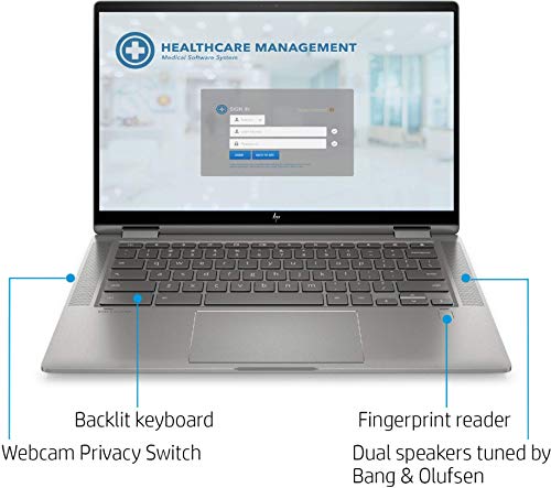 2020 NewestHP x360 2-in-1 14-inch FHD Touchscreen Chromebook 10thGEn. Intel Core i3-10110U, 8GB RAM, 64GB eMMC, B&O Audio, WiFi 6, Backlit Keyboard, Fingerprint Reader - Mineral Silver (Renewed)