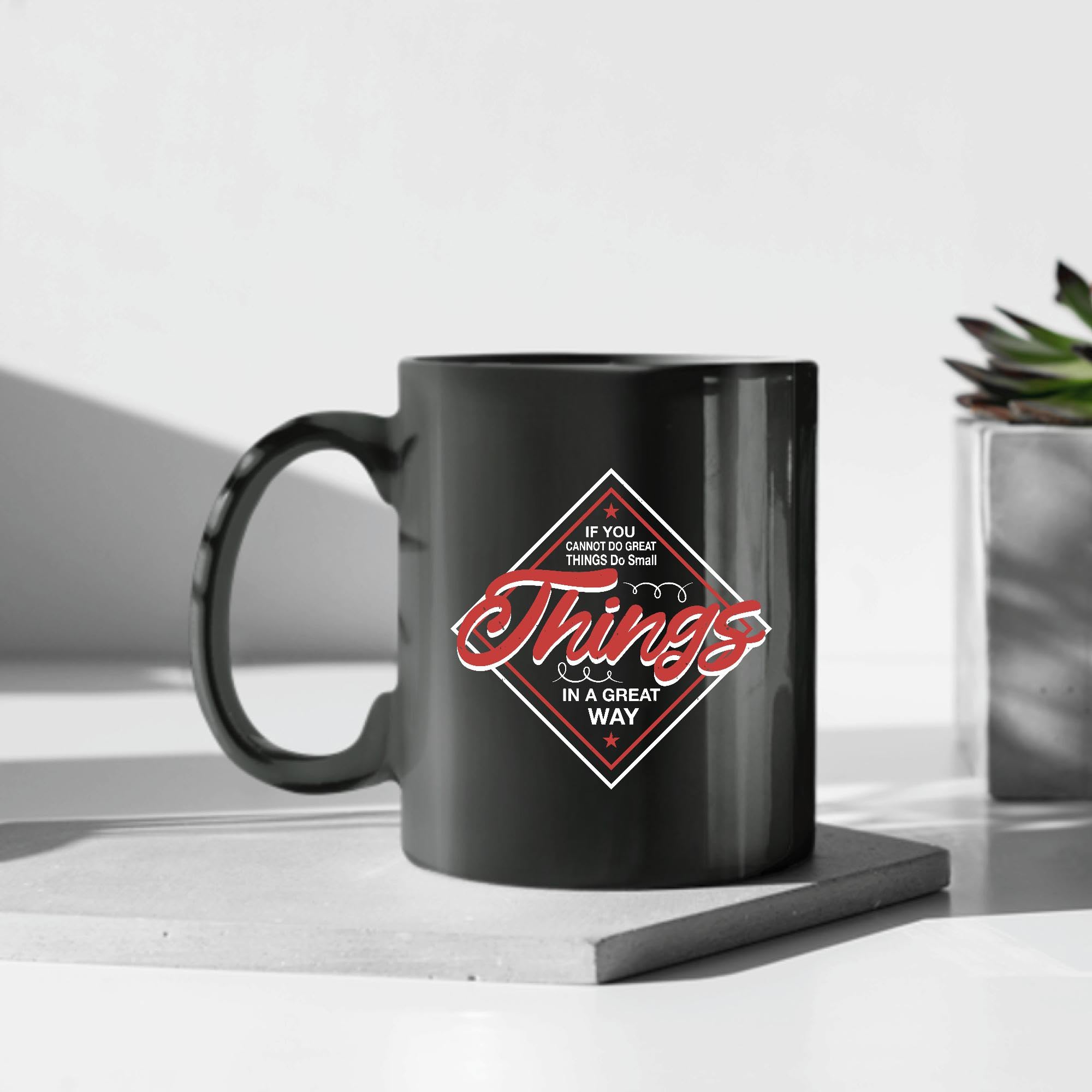 Inspirational Gifts for Entrepreneurial Minds Motivation and Self Improvement 11oz 15oz Black Coffee Mug
