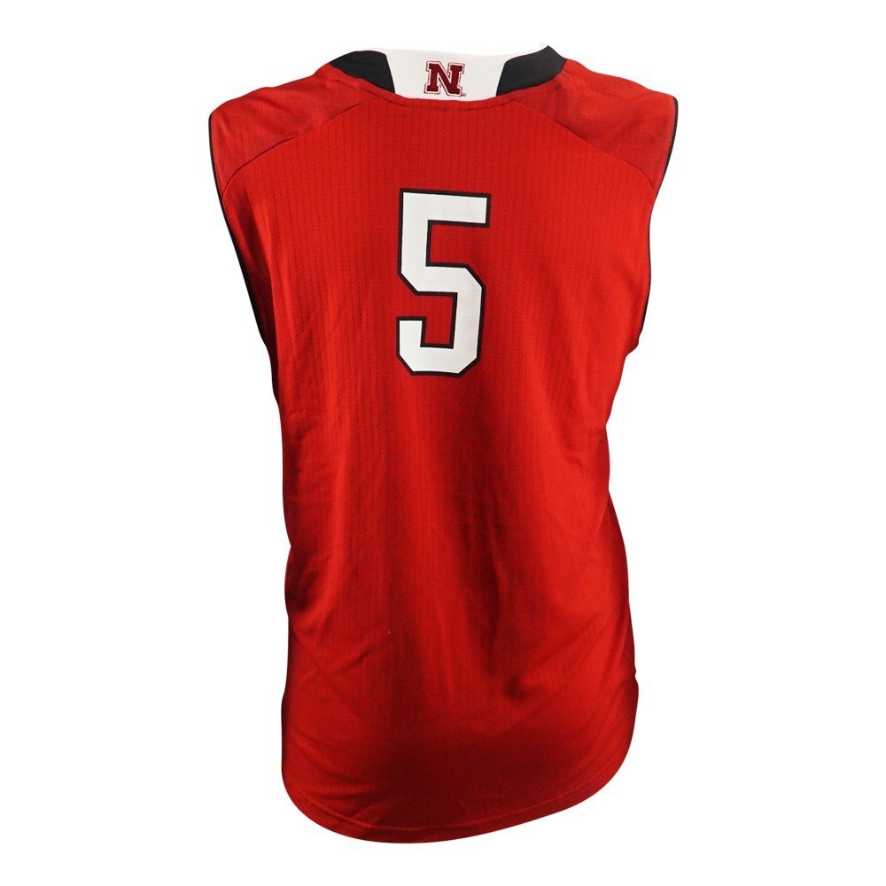 adidas Nebraska Cornhuskers NCAA Red Official #5 Road Replica Basketball Jersey for Toddler (2T)