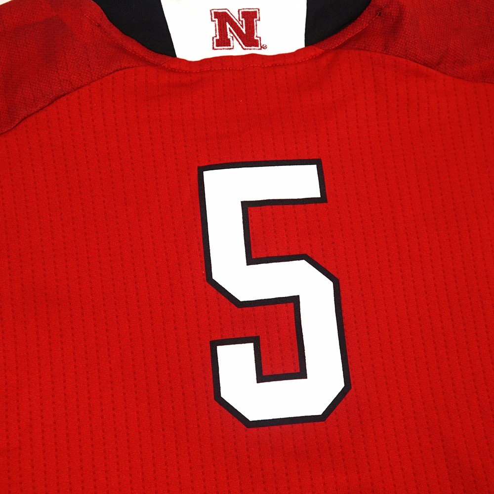 adidas Nebraska Cornhuskers NCAA Red Official #5 Road Replica Basketball Jersey for Toddler (2T)