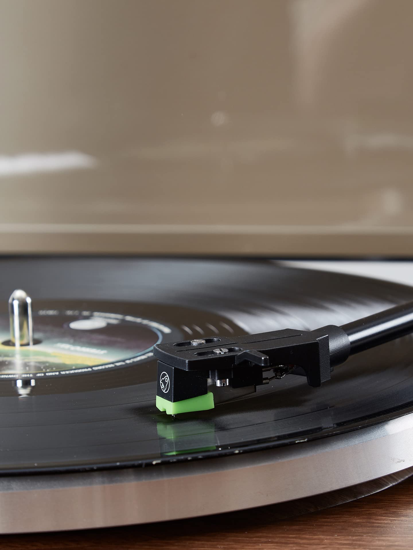 Arkrocket Huygens High Fidelity Bluetooth Record Player with Built-in Speakers Belt Drive Vinyl Turntable with Moving Magnet Cartridge, Bluetooth Input Output and Aux-in (Huygens Walnut)