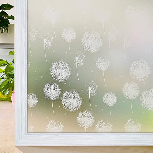 YUTR 3D Matte Window Film Privacy Stained Glass Self Adhesive Film Frosted Heat Insulation Window Sticker (Color : As Shown, Size : 60 x 500 cm)