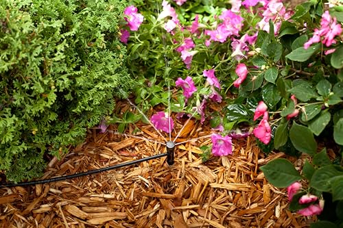 Rain Bird MBH4PKS Drip Irrigation Micro-Bubbler on Stake, 180° Half Circle Pattern, 0 - 3' Spray Distance, 4-Pack