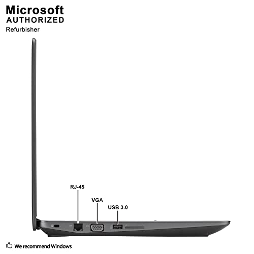 HP Mobile Worstation ZBook 15 G3 15.6 inches FHD Laptop, Core i7-6700HQ 2.6GHz, 16GB RAM, 512GB Solid State Drive, Windows 10 Pro 64bit, CAM, NVIDIA Quadro M1000M (Renewed)