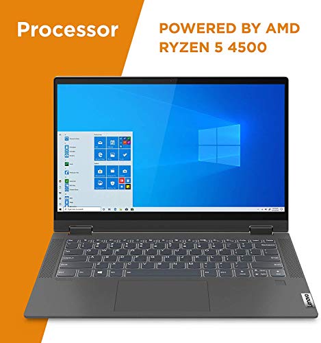 Lenovo 2022 IdeaPad Flex5 14" FHD IPS Touchscreen 2-in-1 Laptop AMD 6-Core Ryzen 5 4500U 16GB DDR4 512GB SSD Radeon Graphics HDMI USB-C WiFi AX Backlit KB Fingerprit Windows 11 Pro w/ RE USB and Pen