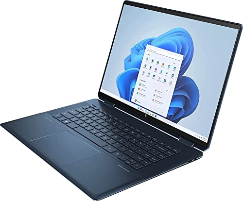 HP Spectre x360 16" 2-in-1 3K QHD+ Touchscreen (Intel 12th Gen i7-12700H, 16GB RAM, 1TB SSD, Stylus) Business Laptop, Long-Battery Life, Fingerprint, Backlit, Thunderbolt 4, IST Bag, Win 11 Pro