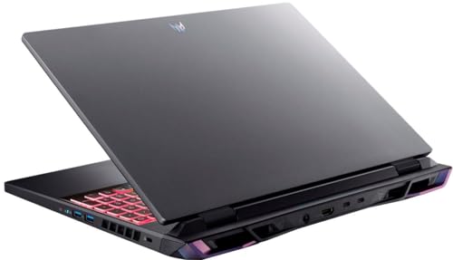 acer Predator Helios Neo Gaming & Entertainment Laptop (Intel i7-13700HX 16-Core, 16GB DDR5 4800MHz RAM, 4TB PCIe SSD, GeForce RTX 4060, Win 11 Pro) with MS 365 Personal, Dockztorm Hub