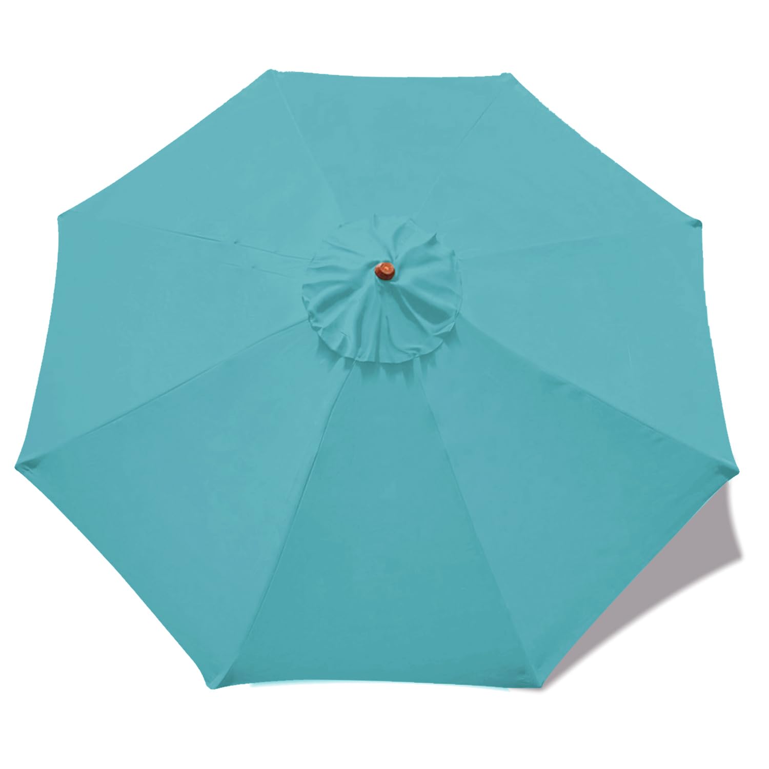 MASTERCANOPY Patio Umbrella 9 ft Replacement Canopy for 8 Ribs-Turquoise Canopy Only