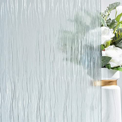 XENITE Window Privacy Film Window Privacy Film Frosted Self-Adhesive Film Door Window Coverings Blocking Glass Sticker for Home Decor one Way Window Film Window (Color : Transparent, Size : 60x500cm