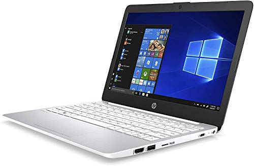 2022 HP Stream 11.6 inch Laptop Computer Intel Celeron N4020 upto 2.8 GHz, 4GB RAM, 32GB eMMC Storage, Windows 10 Home, 13Hr Battery Life, Office 365 1Year, (Diamond White) Plus Vgsion Bundle Software