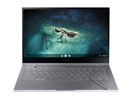 SAMSUNG 13.3” Galaxy Chromebook Laptop Computer w/ 256GB Storage, 8GB RAM, 4K AMOLED Touchscreen Display, Ultra Slim Design, Chrome OS, WiFi 6, Mercury Gray