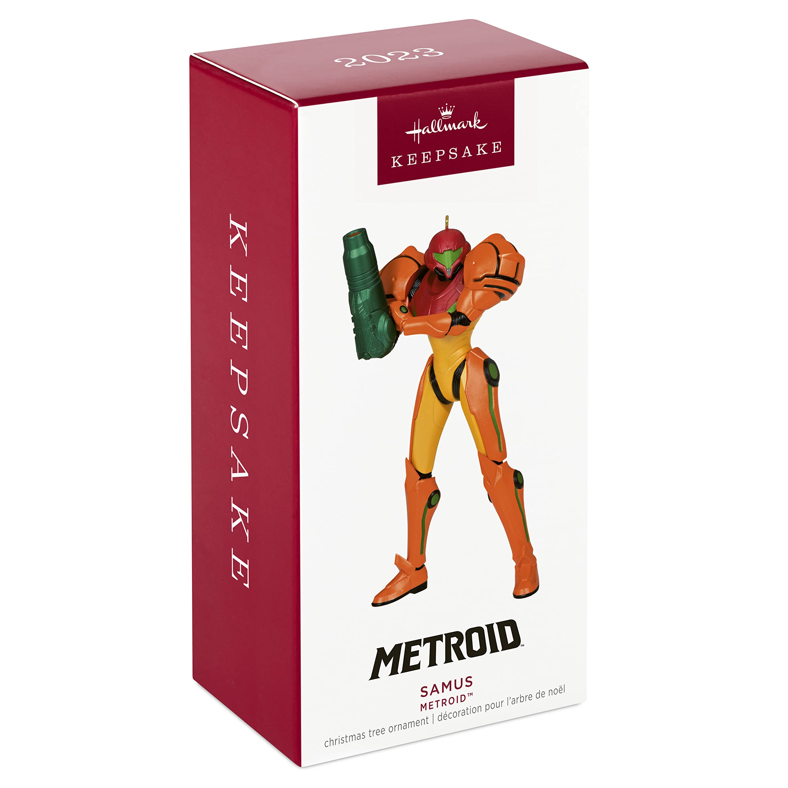 Hallmark Keepsake Christmas Ornament 2023, Nintendo Metroid Samus Ornament, Gifts for Gamers
