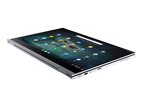 SAMSUNG 13.3” Galaxy Chromebook Laptop Computer w/ 256GB Storage, 8GB RAM, 4K AMOLED Touchscreen Display, Ultra Slim Design, Chrome OS, WiFi 6, Mercury Gray