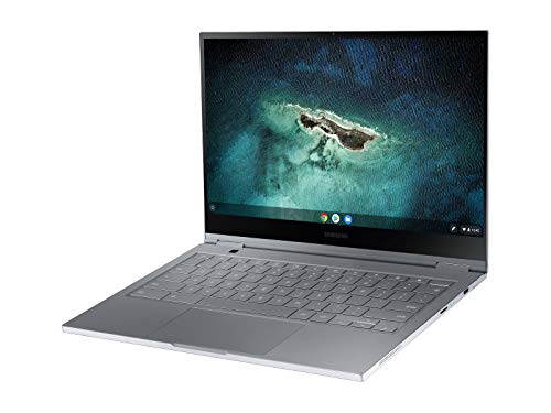 SAMSUNG 13.3” Galaxy Chromebook Laptop Computer w/ 256GB Storage, 8GB RAM, 4K AMOLED Touchscreen Display, Ultra Slim Design, Chrome OS, WiFi 6, Mercury Gray