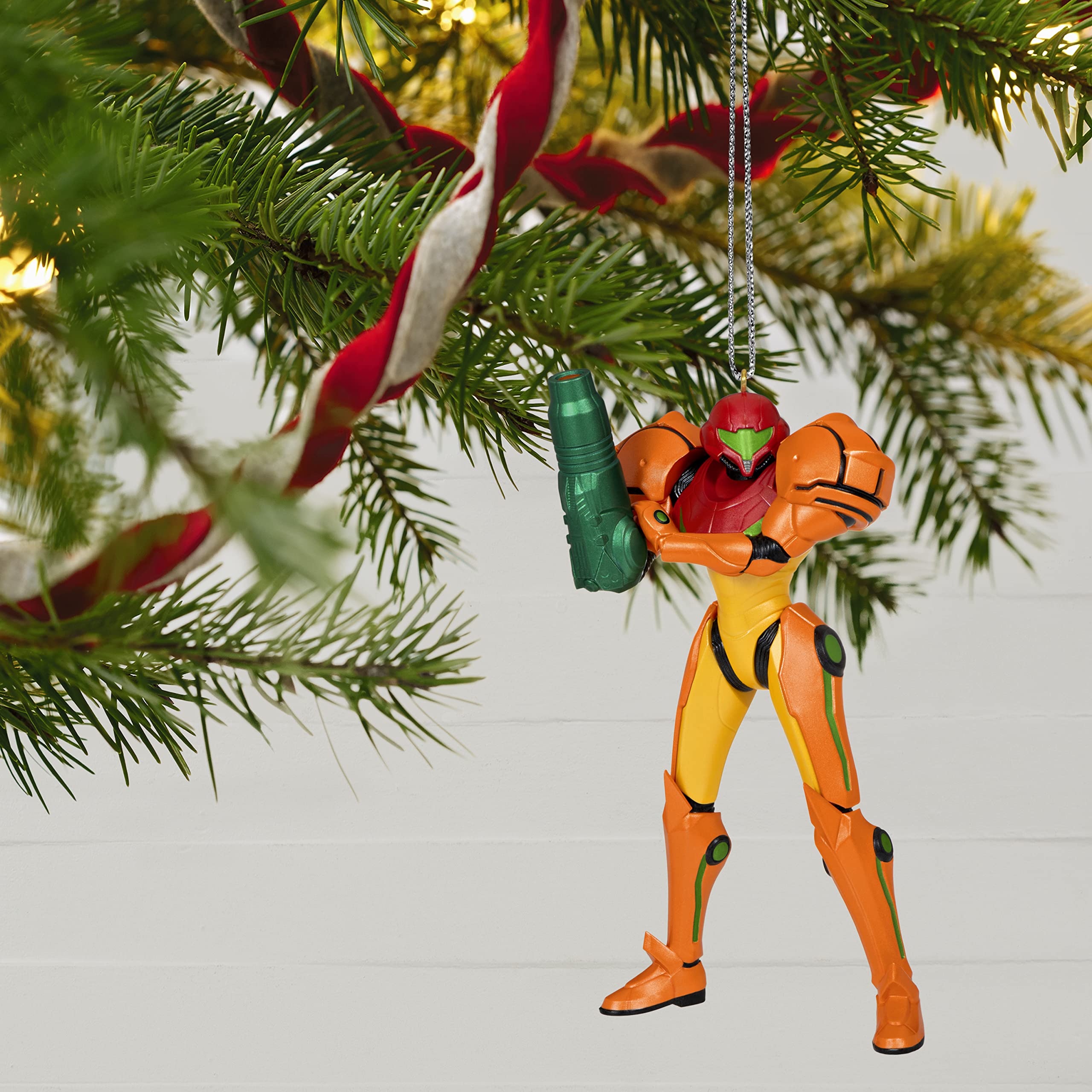 Hallmark Keepsake Christmas Ornament 2023, Nintendo Metroid Samus Ornament, Gifts for Gamers