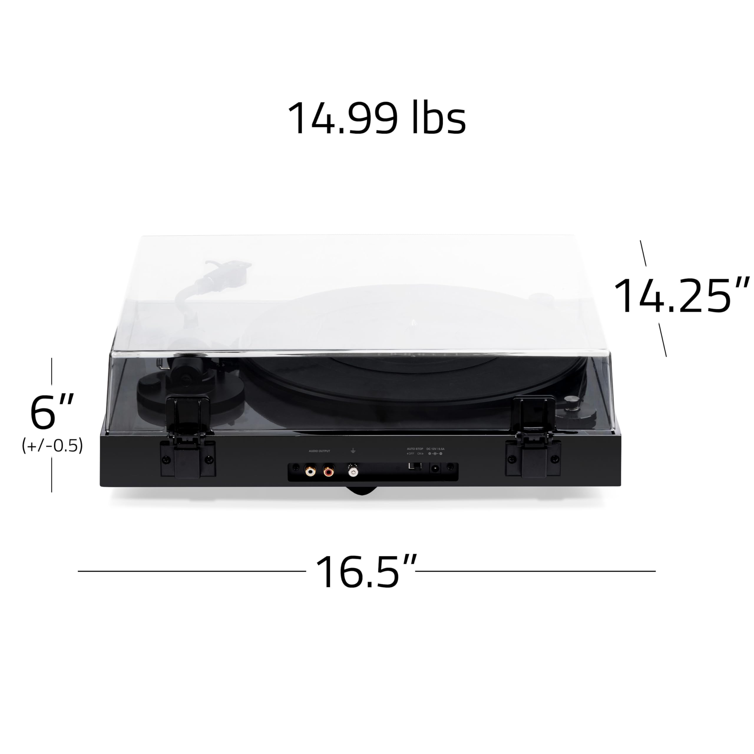 Fluance RT83 Reference High Fidelity Vinyl Turntable Record Player with Ortofon 2M Red Cartridge, Speed Control Motor, High Mass MDF Wood Plinth, Vibration Isolation Feet - Piano Black