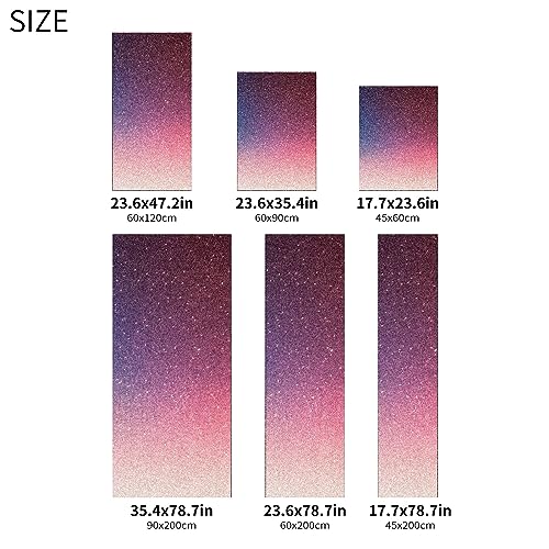 IOACIY Privacy Window Film Frosted Glass Sticker for Home Office Static Anti-UV Window Paper Decorative Window Covering for Bathroom (Universe Outer Space Starry Sky Red Blue-235, 17.7" x 23.6")