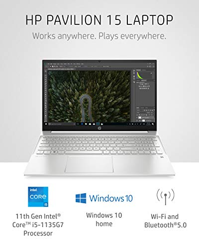 HP Pavilion 15 Laptop, 11th Gen Intel Core i5-1135G7 Processor, 8 GB RAM, 515 GB SSD Storage, HD IPS Micro-Edge Display, Windows 10 Home, Compact Design, Long Battery Life (15-eg0010nr, 2020)