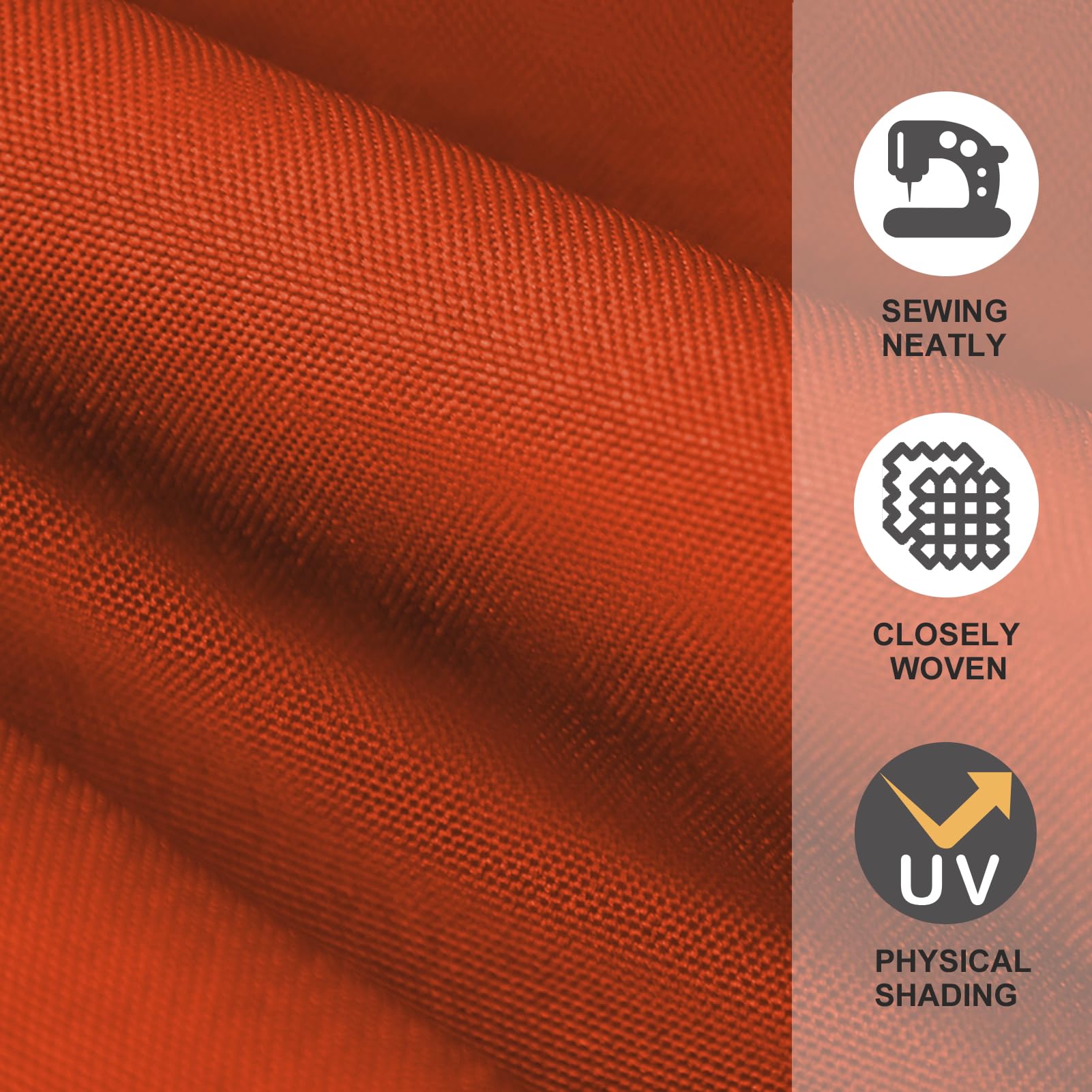 EliteShade USA 9FT Replacement Covers 8 Ribs Market Patio Umbrella Canopy Cover (CANOPY ONLY) (Rust)