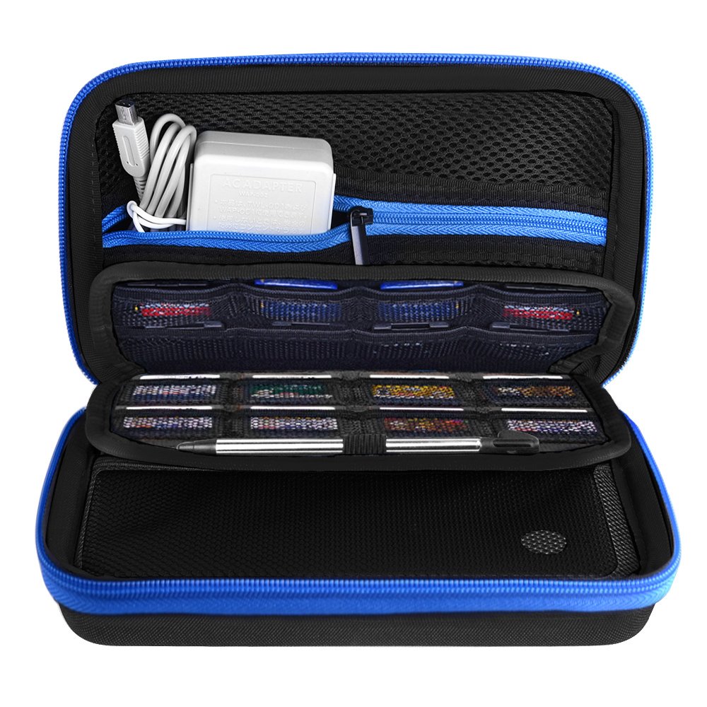 AUSTOR Case for Nintendo New 3DS XL(Black+Blue)