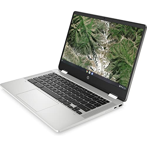 HP Chromebook x360 14A-CA0042CL 14" Touchscreen Intel Celeron N4020, Intel UHD Graphics 600, 4GB LPDDR4 RAM, 64GB eMMC, Chrome OS, Mineral Silver (Renewed)