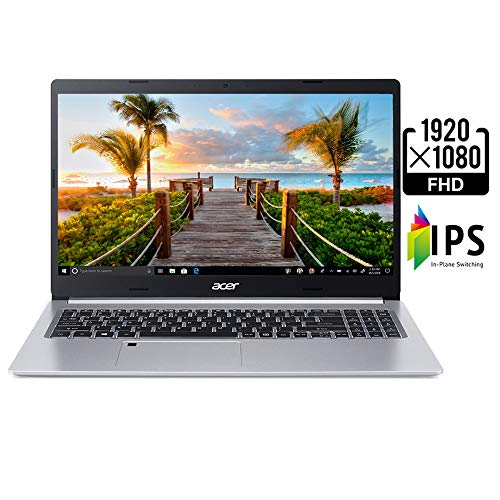 Acer Aspire 5 Slim Laptop, 15.6 Inches FHD IPS Display, 8th Gen Intel Core i5-8265U, 8GB DDR4, 256GB SSD, Fingerprint Reader, Windows 10 Home, A515-54-51DJ