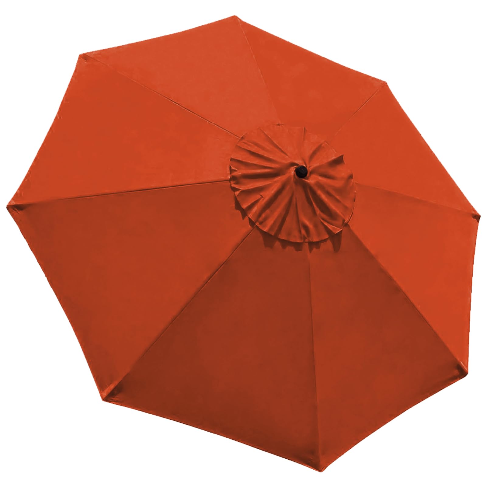 EliteShade USA 9FT Replacement Covers 8 Ribs Market Patio Umbrella Canopy Cover (CANOPY ONLY) (Rust)
