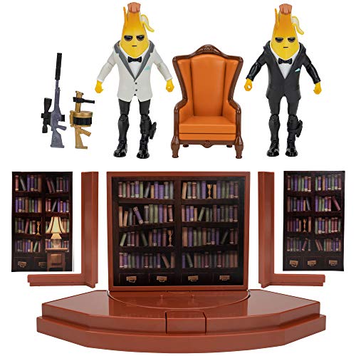FORTNITE Agentβs Room , Includes 2 (4-inch) Articulated Agent Peely Figures, Playset with Secret Passageway, Legendary Accessories, Weapons, Accessory Storage