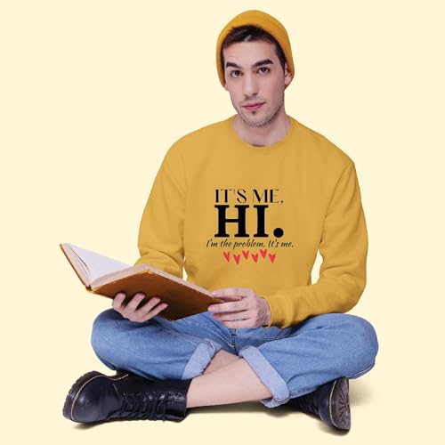 It is Me Hi I am The Problem Heart Trendy Humor Joke Design Grey and Muticolor Unisex Long Sleeve T Shirt