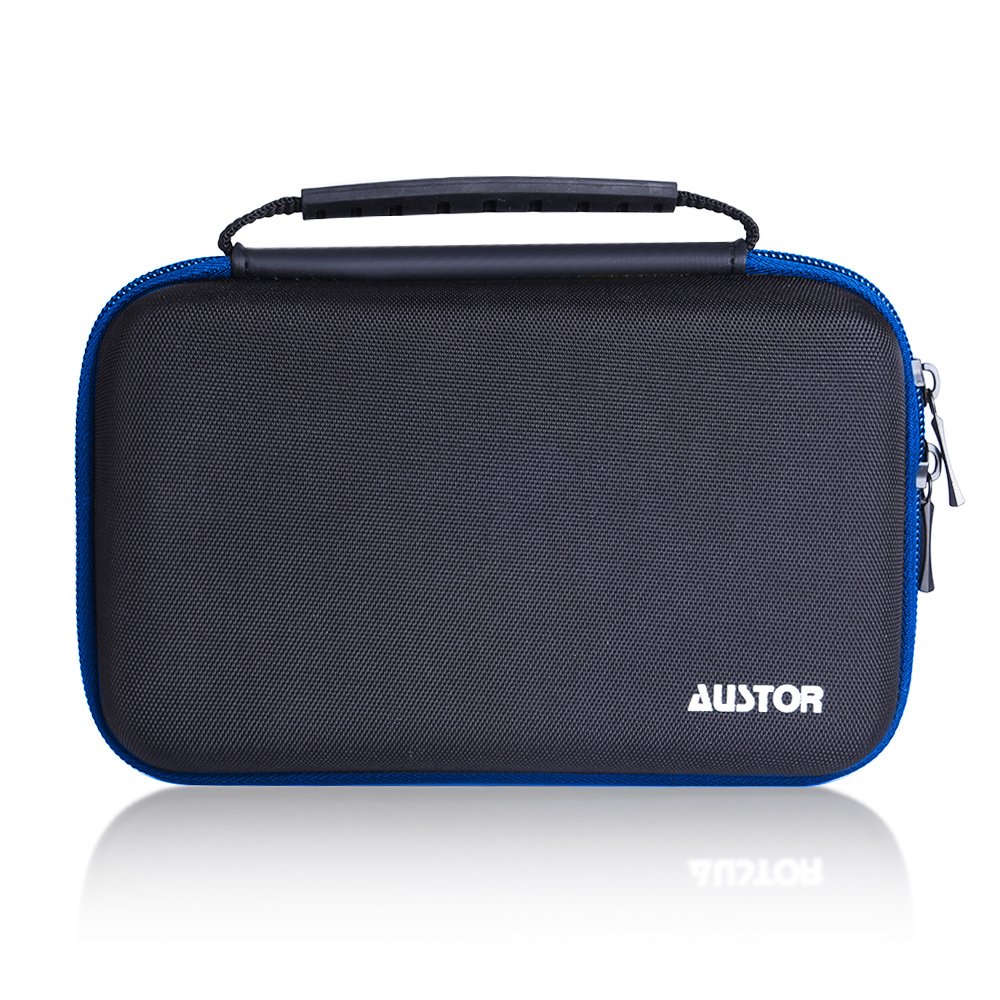 AUSTOR Case for Nintendo New 3DS XL(Black+Blue)