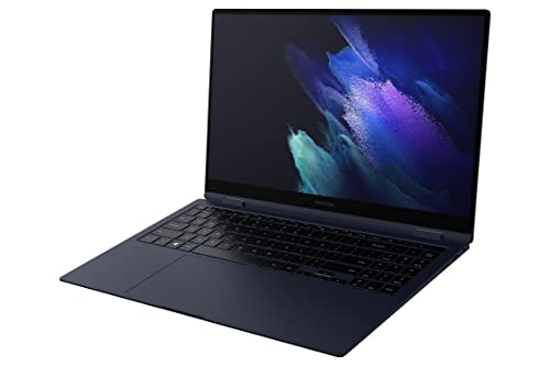 SAMSUNG Galaxy Book Pro 360 15.6" 2-in-1 Touchscreen (i7-1165G7, 16GB RAM, 2TB PCIe SSD, Active Stylus), FHD Convertible Laptop, Thunderbolt 4, Backlit, Fingerprint, HDMI Cable, Windows 11 Home