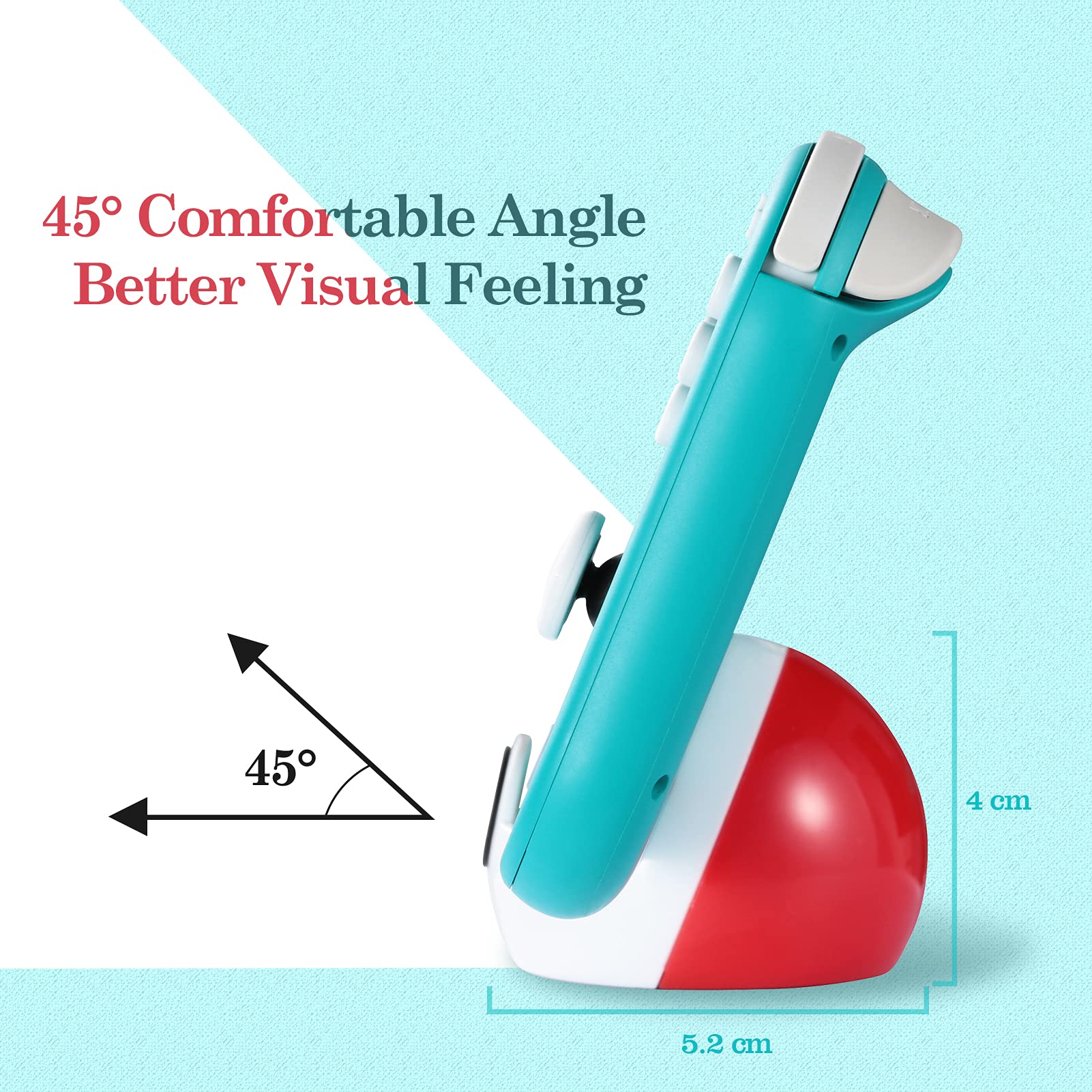 Antank Tiny Charging Dock Compatible with Nintendo Switch/Switch Lite, Portable Docking Station Easy for Travel - White & Red