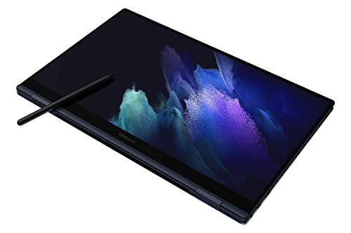 SAMSUNG Galaxy Book Pro 360 15.6" 2-in-1 Touchscreen (i7-1165G7, 16GB RAM, 2TB PCIe SSD, Active Stylus), FHD Convertible Laptop, Thunderbolt 4, Backlit, Fingerprint, HDMI Cable, Windows 11 Home